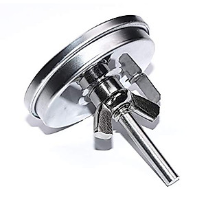 67088 67731 Thermometer with Tab Replacement for Weber Genesis 300, II and Summit Series, 2-3/8" Diameter Center Mount Thermostat Replace Genesis E/S-310, E/S-330, Lid Temperature Gauge Replacement
