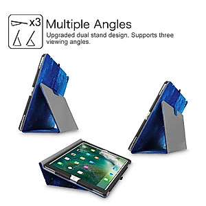 Fintie Folio Case for iPad Pro 12.9 (2nd Gen) 2017 / iPad Pro 12.9 (1st Gen) 2015 - [Corner Protection] Premium PU Leather Smart Stand Protective Cover with Auto Sleep/Wake (Starry Sky)