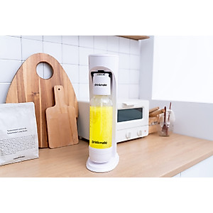 Drinkmate OmniFizz Sparkling Water and Soda Maker, Carbonates Any Drink, ULTIMATE BUNDLE - Includes three 60L CO2 Cylinders, Two Carbonation Bottles, and Fizz Infuser (Classic White)