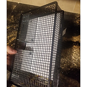 Rugged Ranch Products Mousinator Multi Catch Metal Wire Mouse Trap Cage with 2 Door Entry and Easy to Open Top Lid for Pest Control, Black