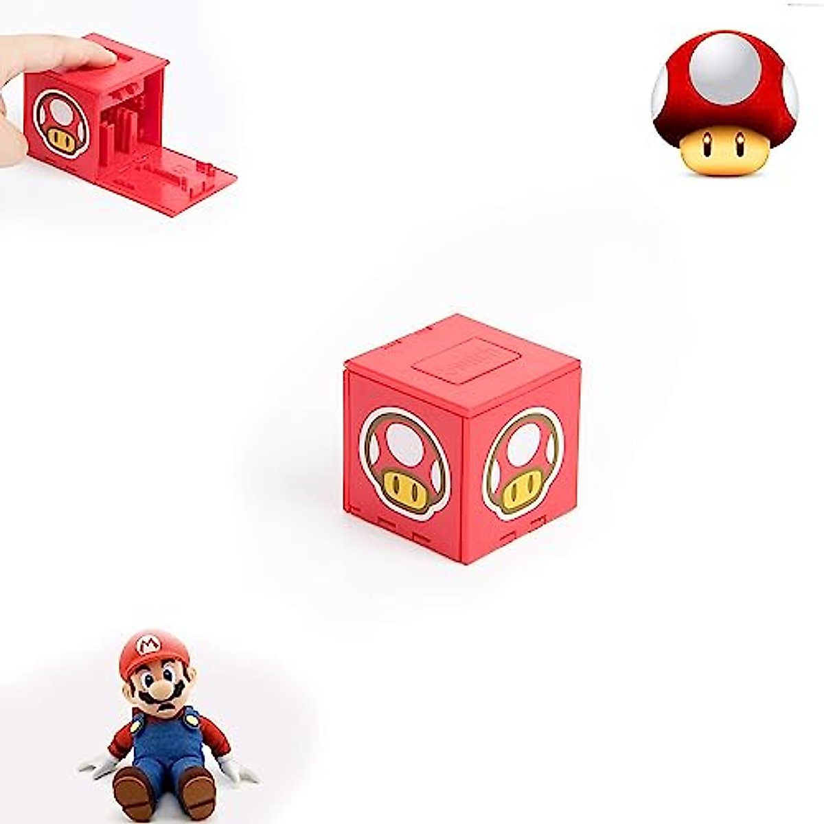 doepeBAE Games Storage Case Compatible for Nintendo Switch - Video Game Card Holde Protective Storage System Game Card Organizer Travel Container Box Hard Shell with 16 Game Card Slots (L Red 16)
