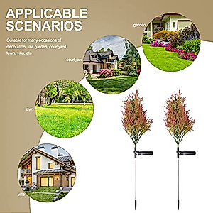 1pc Christmas Tree lamp Solar Ground Lights Solar Lights Solar Sidewalk Lights Solar Stake Light Lawn lamp Garden Stake Light Solar Pathway Lights Plastic Earth Tones Plate