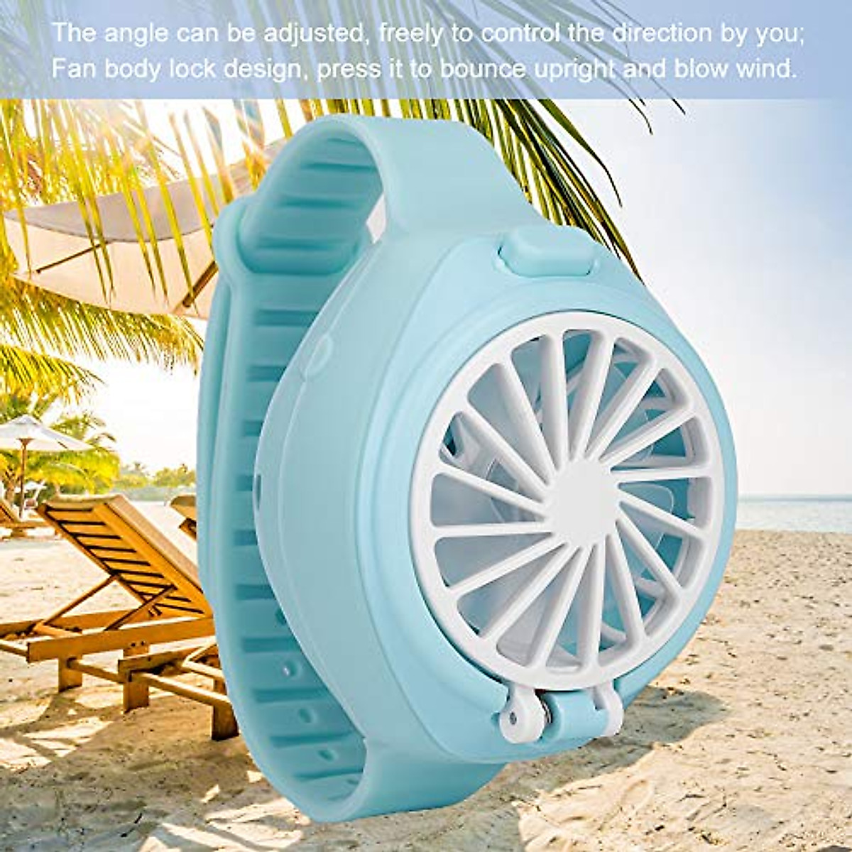 Various Watch-Shaped Fan, 3.7 V 28x6cm Polymer Battery Oscillating Tower Fan with ABS and PP for Outdoor