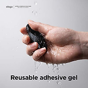 elago Magnetic Cable Management Buttons, Magnetic cable holder, Organize 3 Cables, Powerful magnets, Reusable Sticker Attaches to Surface, Desk Organization (Black)