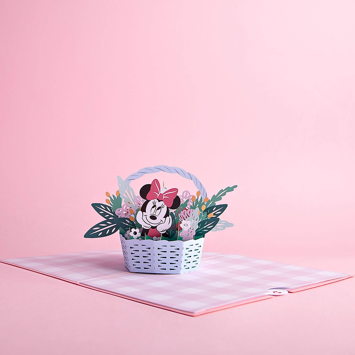Lovepop Disney Minnie Mouse Flower Basket 3-D Pop-Up Greeting Card