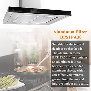 2024 UPDATE BPS1FA30 Range Hood Aluminum Filter 2 Pack by Blutoget - 11-3/4" x 14-1/4" x 3/8" - Fit for B-roan Nutone Grease Filter QS1 and WS1 30 - Replaces BPS1FA30 99010299 S99010299 AP3378953 8322