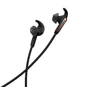 Jabra Elite 45e Wireless Earbuds, Copper Black – Alexa Enabled, Wireless Bluetooth Earbuds, Around-the-Neck Style with a Secure Fit and Superior Sound for Music and Calls, Long Battery Life