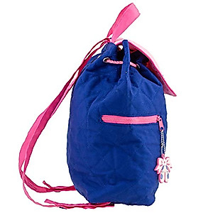 Stephen Joseph Kids' Unisex Toddler Back to School, Quilted Backpack, Ballet Bunny Dark Blue, One Size