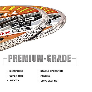 FEWELL 4 Inch Porcelain Diamond Blade Super Thin Diamond Tile Blade 3 Pcs/Lot for Cutting Porcelain Tiles Ceramic