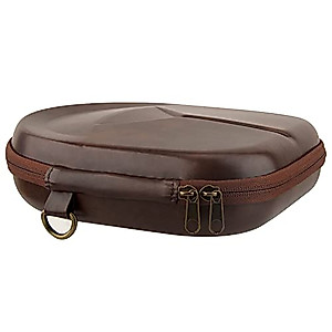 Geekria Shield Headphones Case for On-Ear/Over-Ear Headphones, Replacement Hard Shell Travel Carrying Bag with Cable Storage, Compatible with Bose QC45, QC35IIGaming, QC35II, QC35 Headsets (Brown)