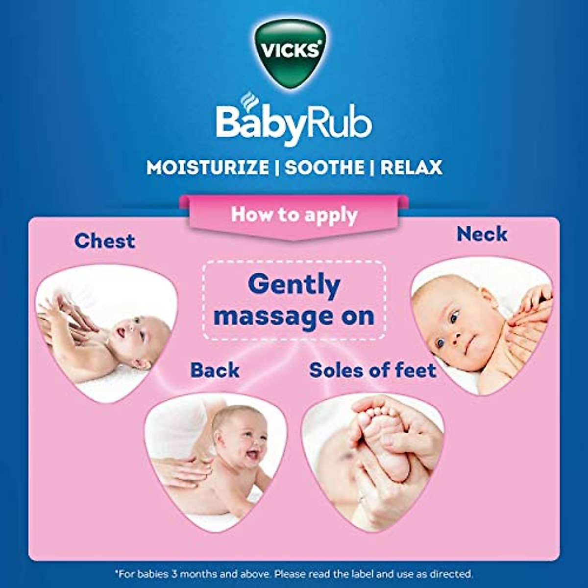 Vicks BabyRub Soothing Vapour Ointment for Babies (25 ml - 0.85 oz) Made in India