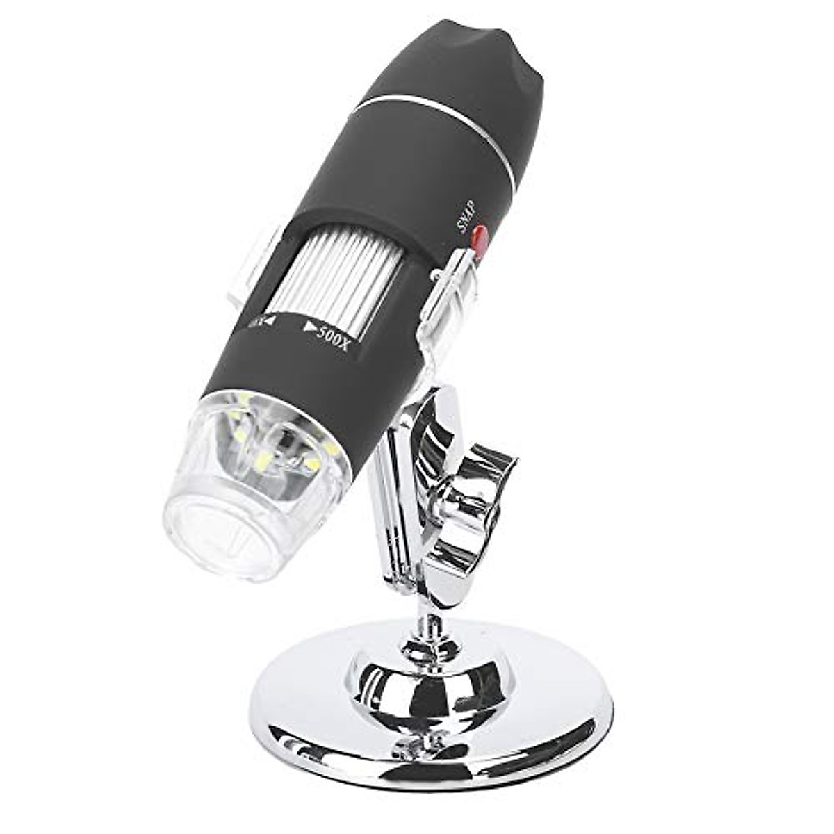 500X LED Microscope, 500X USB Digital Microscope Electron Microscope Adjustable 8LED Magnifying Glass with Stand Support Camera/Video/Computer/Phone