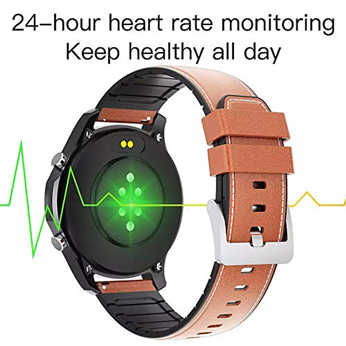 RASMECALO Smart Watches for Men with Bluetooth calls and play music,Fitness Tracker Blood Pressure Monitor Blood Oxygen Meter Heart Rate Monitor IP67 Waterproof, for iPhone Samsung Android Phones (BN)