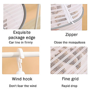 Balana Herb Drying Rack 3 Layer Hanging Mesh Net, Plants Hanging Drying Fish Net Foldable Hanging Mesh Dryer for Buds, Fruits, Hydroponics Flowers, Vegetables, Fish.(Size:M)