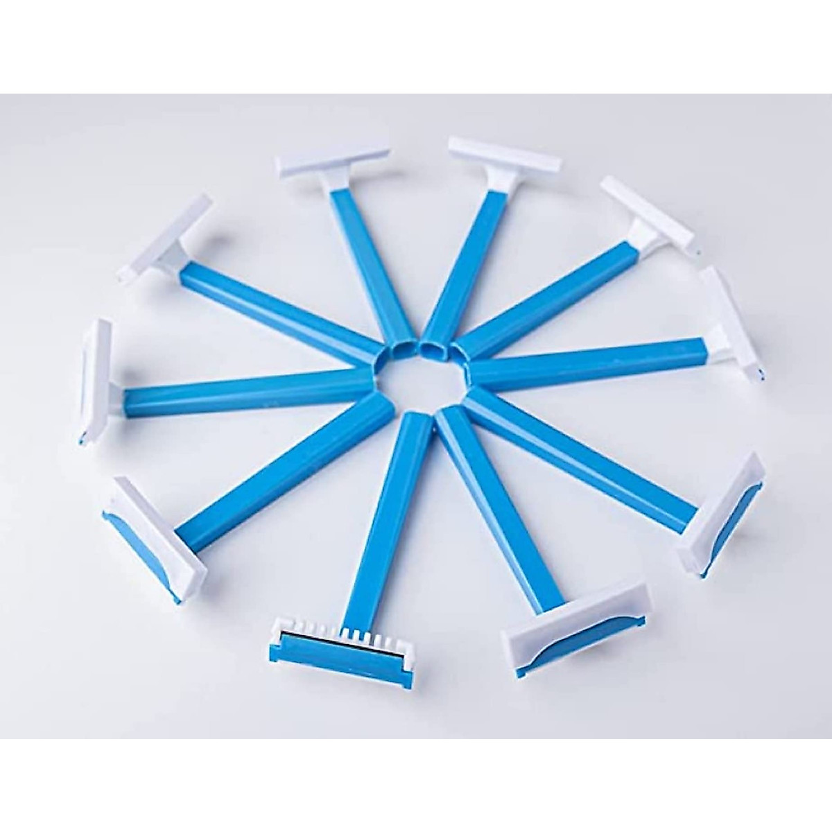 Easy Shower Disposable Body Razor for Men (10 Pack) - Sensitive Body Razors/Blades (Blue)