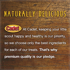 Cadet Stuffed Shin Bones - Highly Digestible, High Protein, Long-Lasting Dog Chew Bone for Aggressive Chewers, Supports Dental Health, - Peanut Butter Flavor, Small (3 Count)