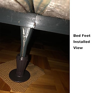Heavy Duty Bed Frame Feet. Replace Wheels on Bed Frame with These Sturdy Bed Frame Feet Replacement. Set of 4 Bed Frame Glide Legs