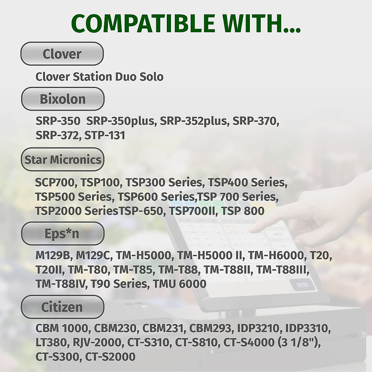 Gorilla Supply Thermal Paper Receipt Roll 3-1/8" x 230' BPA Free 50 Rolls
