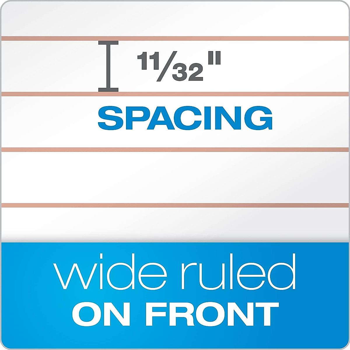 Gold Fibre Retro Pad, Wide Rule, 8-1/2 x 11-3/4, Antique Ivory, 70-Sheets/Pad (20-008R)