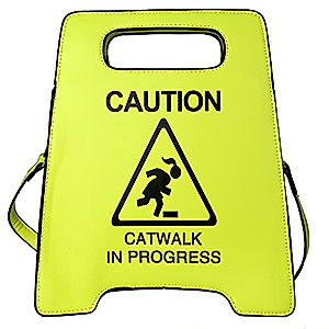 Ondeam CAUTION Shoulder bag,PU Crossbody Tote Handbag for Women(Green)