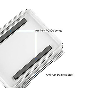 SOONSUN Standard Protective Waterproof Dive Housing Case for GoPro Hero 4, Hero 3+, Hero 3 Black Silver Camera - 40 Meters (131 Feet) Underwater Photography