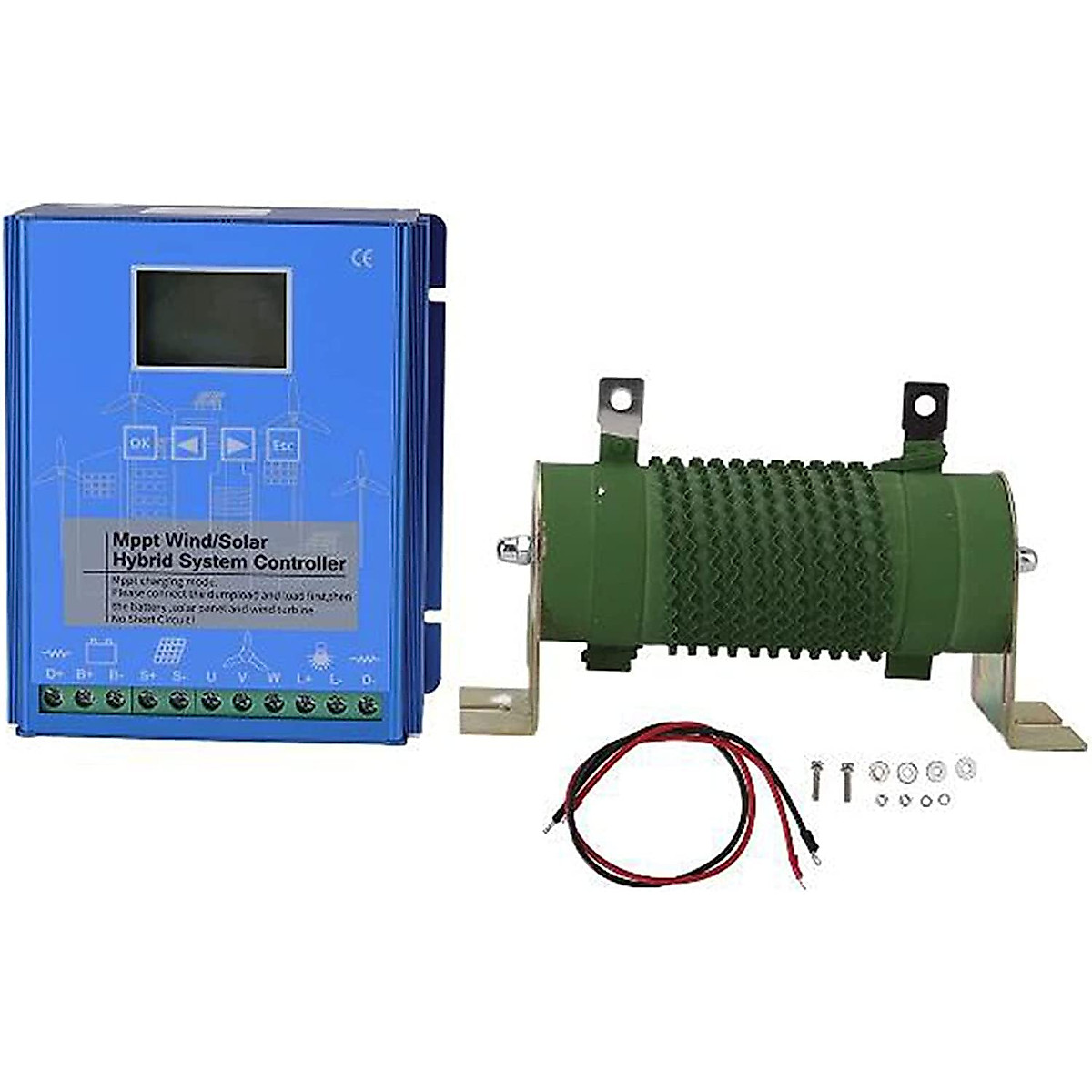 SZYARA 8000W Wind Solar Hybrid Controller,220V 12V 24V 48V MPPT Boost Charge Controller with Dump Load for 12V 24V 48V for Batteries,220v