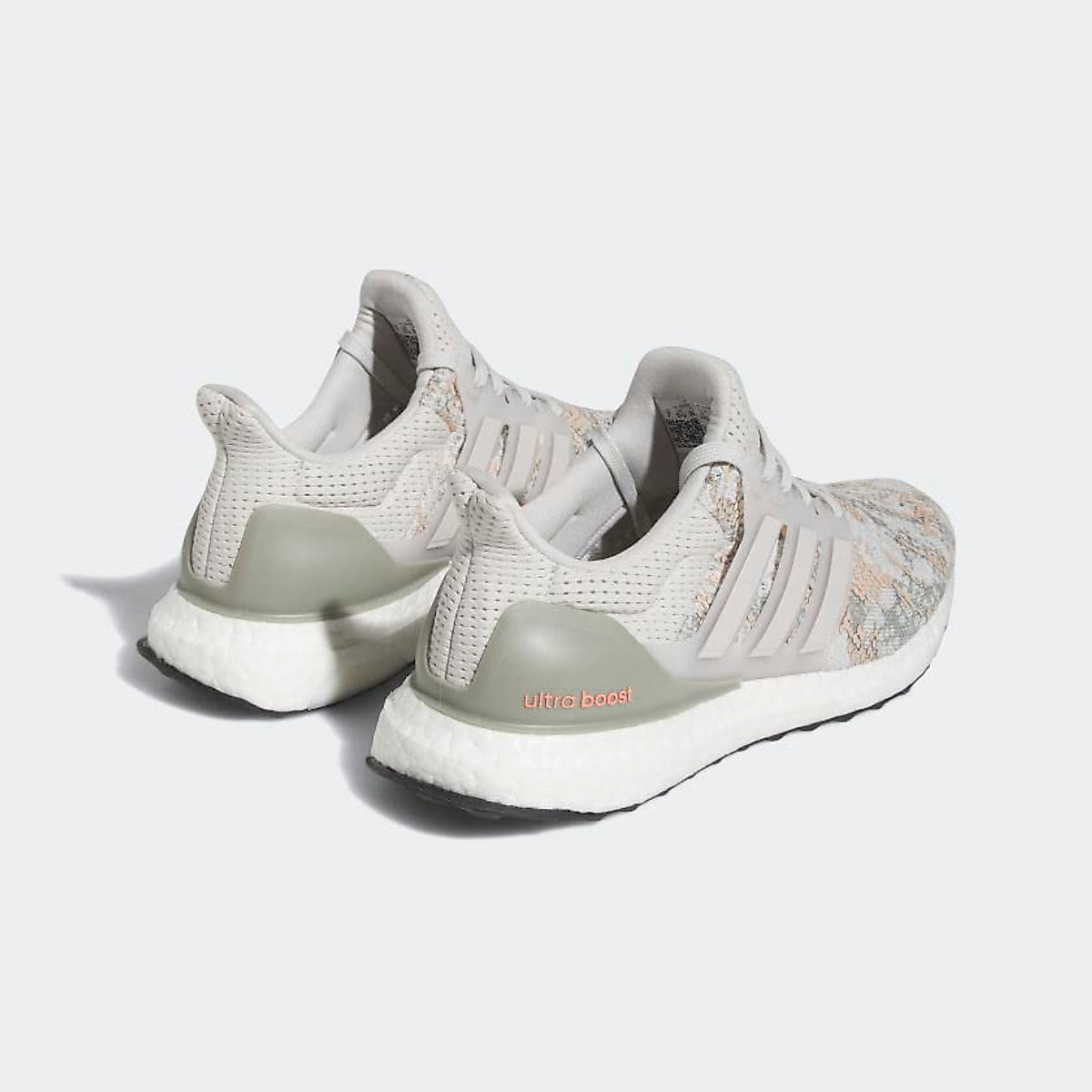 adidas Women's Ultraboost 1.0 Running Shoe, Grey/Grey/Semi Coral Fusion, 7.5