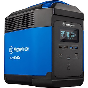 Westinghouse 1008Wh 3000 Peak Watt Quick Charge Portable Power Station and Solar Generator, Pure Sine Wave AC Outlet, Backup Lithium Battery for Camping, Home, Travel (Solar Panel Not Included)