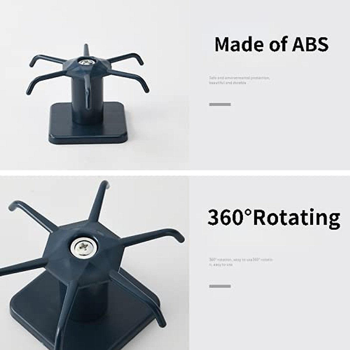 Under Cabinet Utensil Holder,Creative Cabinets Upside Down 6-Claw Position Can Be 360-Degree Rotation Hook Kitchen and Bathroom Ceiling Wall Hanging Hook, Hanging Organizer Rack