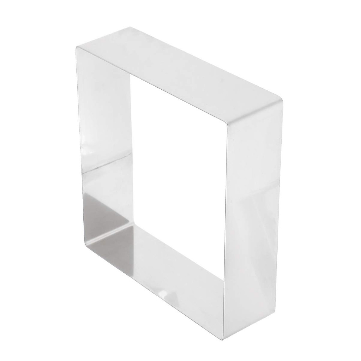 Cabilock Tiramisu Baking Mould for Mouss Ring Stainless Steel Cake Ring Pastry Ring Cirle Mold for Baking Cutting Cake Biscuit (Silver 9 Inch)