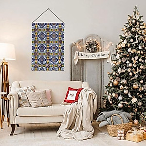 Mexican Talavera Tile Pattern Garden Flag - Vibrant Double Sided Garden Flag - Yard Decorating Flag Garden Flag Decoration - Outdoor Flag Decorator'S Favorite