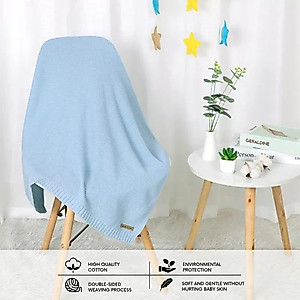 Personalized Knit Blanket Boys and Girls Embroidered Baby's with Our Luxuriously Soft and Warm Throw Super Soft Comfort and Breathable Knit Baby Blanket for Crib, Stroller, Car - 32 X 42 Inch – Grey