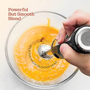 Multi-Use Immersion Blender, Hand Blender with Powerful Copper Motor 800W, High Speed, Turbo Mode, 3 in 1 Handheld Blender Stick Stainless Steel Blades, Whisk, Beaker with Measuring Marks, and Chopper