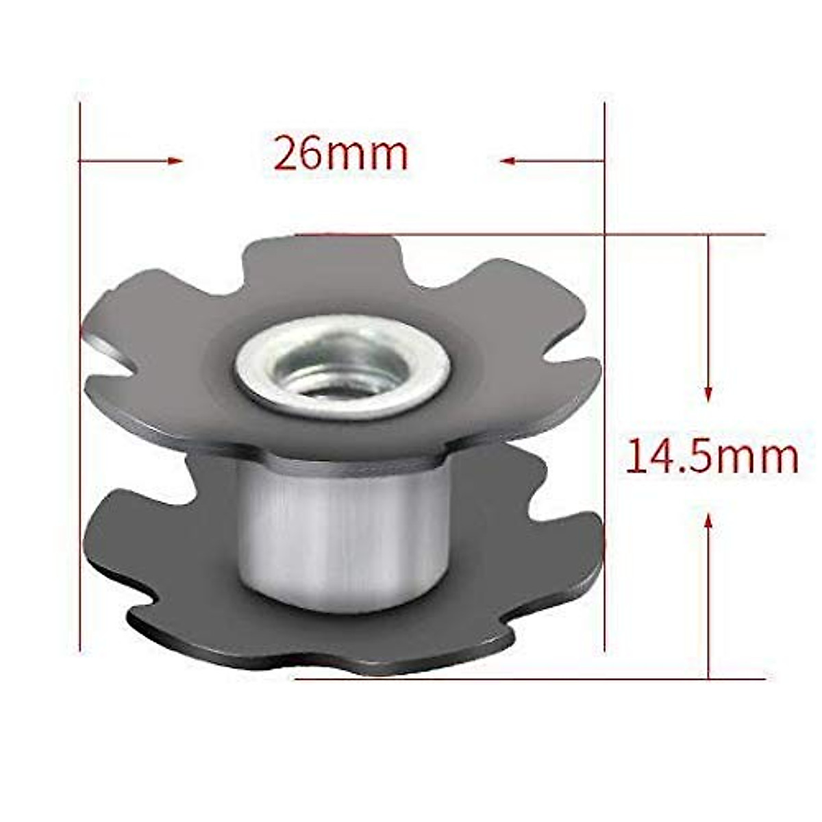 WIROJ BlueSunshine 5 Pcs Cycling Mountain Road Bike Bicycle Headset Star Nut for Fork 1-1/8" (28.6mm)