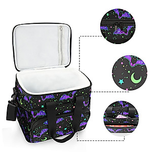 MNSRUU Cooler Bag Magic Stars Bat Cooler Bag Insulated Lunch Totes Picnic Bag Leakproof Beach Cooler Lunch Box Container