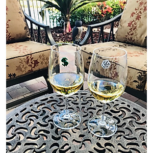 Simply Charmed Casino Wine Glass Charms - Magnetic Drink Markers for Stemless or Regular Glasses Set of 6