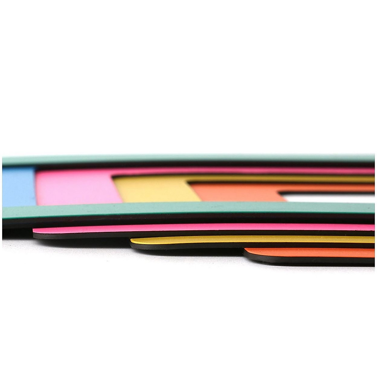 GracesDawn Magnetic Photo Frame, Refrigerator, Dishwasher Photo Wall with Metal Surface of Iron, held 4 × 6 inch Photo 5 Pieces, Color Choice (red)