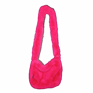 GGOOB Y2k Purse Fuzzy Bag Y2k Bag Fuzzy Purse Y2k Fashion Fluffy Bag Cute Tote Bags Aesthetic Cute Purses for Women (Hot Pink)