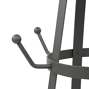 Spectrum Diversified Stripe 10 Holder Bold Countertop Tree, Mug & Teacup Rack Bar & Kitchen, Coffee Corner Cup Storage, Industrial Gray