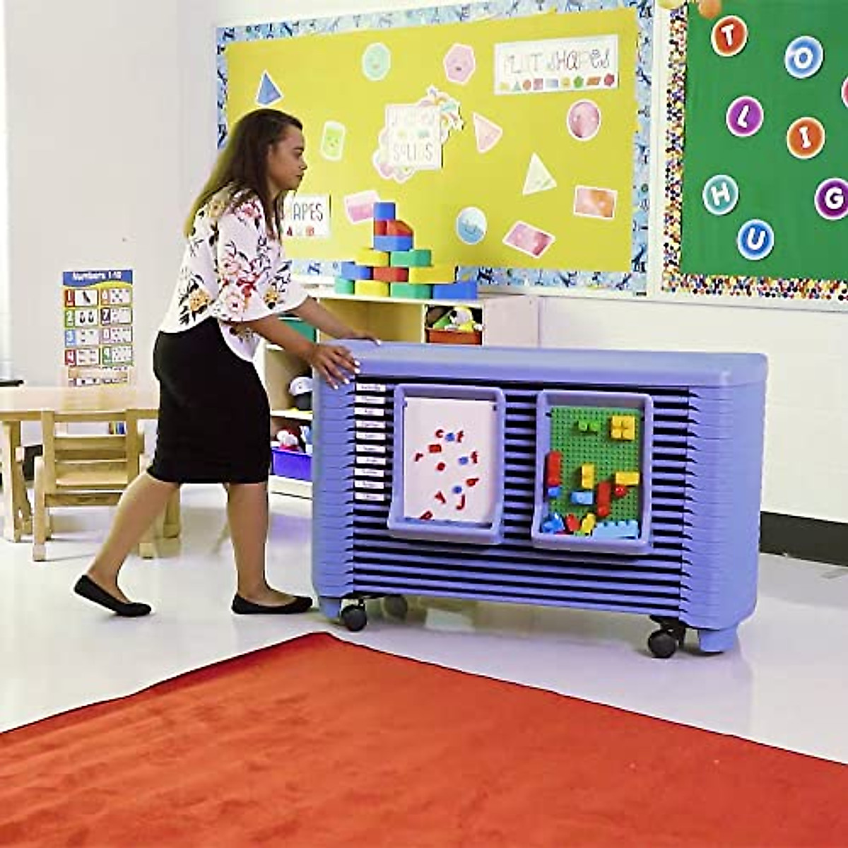 Angeles, AFB5727, Universal Cot Carrier, Fits All SpaceLine or Value Line Cots, Holds 24 Cots, Kids and Toddler Preschool or Classroom Storage Trolley