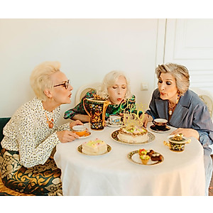 AHAORAY Cheers to 50 Years Cake Topper - Gold Glitter 50th Birthday Cake Decorating Supplies, Perfect for 50th Anniversary or Fifty Birthday Party, Photo Booth Props