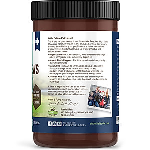 Strawfield Pets Hip + Joint Chews for Dogs Advanced Dog Joint Supplement with Glucosamine Tasty Healthy Mobility Treats Bacon Flavor 120 Count