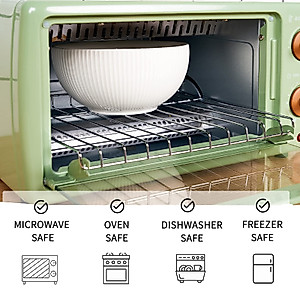 getstar Large Salad Bowl (8 inch, 60 fl. oz.) Set of 2 & Soup Cereal Bowl (6 inch, 24 fl. oz.) Set of 4