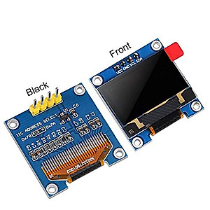 Organizer 0.96" Inch Yellow and Blue I2C IIC Serial OLED LCD LED Display Module with Raspberry PI 128X64 for Arduino 51 MSP420 STIM32 SCR (2pcs)