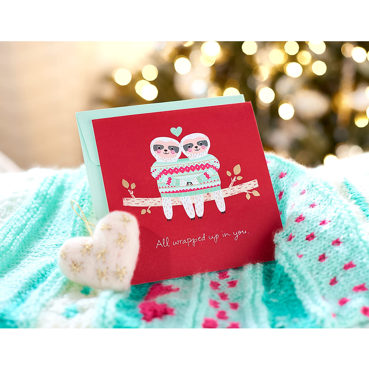 American Greetings Romantic Holiday Card (Favorite Place to Be)