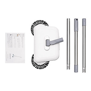 WOQLIBE Hand Push FLooer Sweeper Broom 360° Rotating Hand Push Floor Vacuum Cleaner Long Handle Carpet Sweeper Handheld Broom