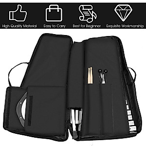 Giantex Foldable Glockenspiel Xylophone 30 Note, with Wood Base and 30 Metal Keys, 2 Mallets, Carrying Bag, Professional Glockenspiel Xylophone Percussion Instrument for Adults and Kids