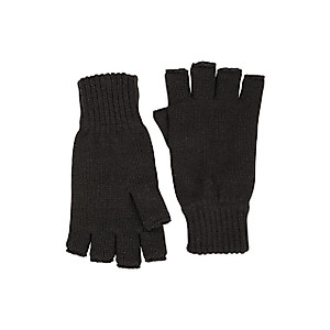 Mountain Warehouse Fingerless Knitted Gloves - Light Ski Gloves Black