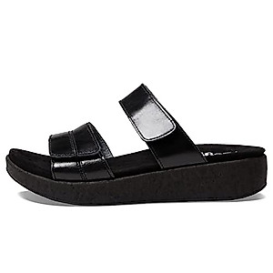 Alegria Women's Mena Black Platform Wedge Sandal 9 M US