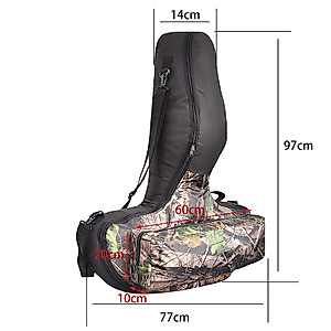 DUZHONG T-Shaped Cross Bow Bag Outdoor Lightweight Large Capacity Oxford Fabric Archery Hunting Crossbow Bag Bow Case